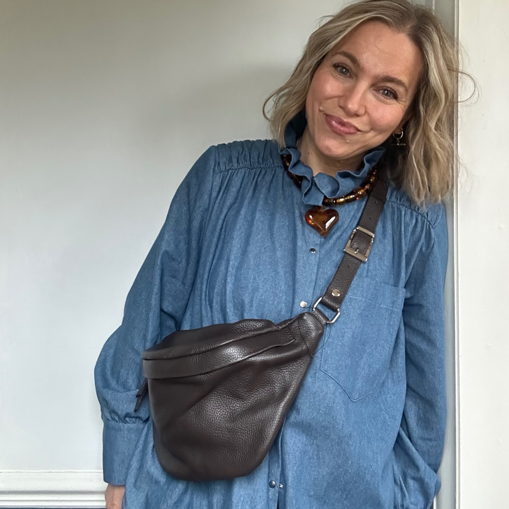 The Large Leather Bumbag / Sling Bag | Scott-Samuel