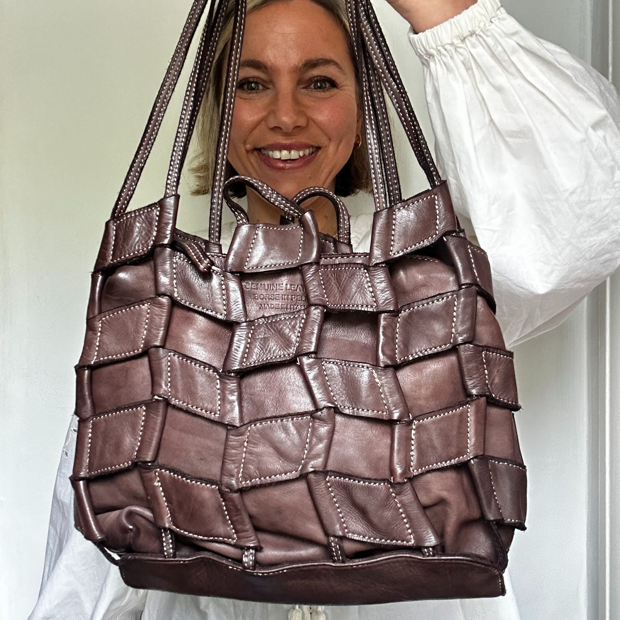Patchwork Leather Handbag – Scott-Samuel