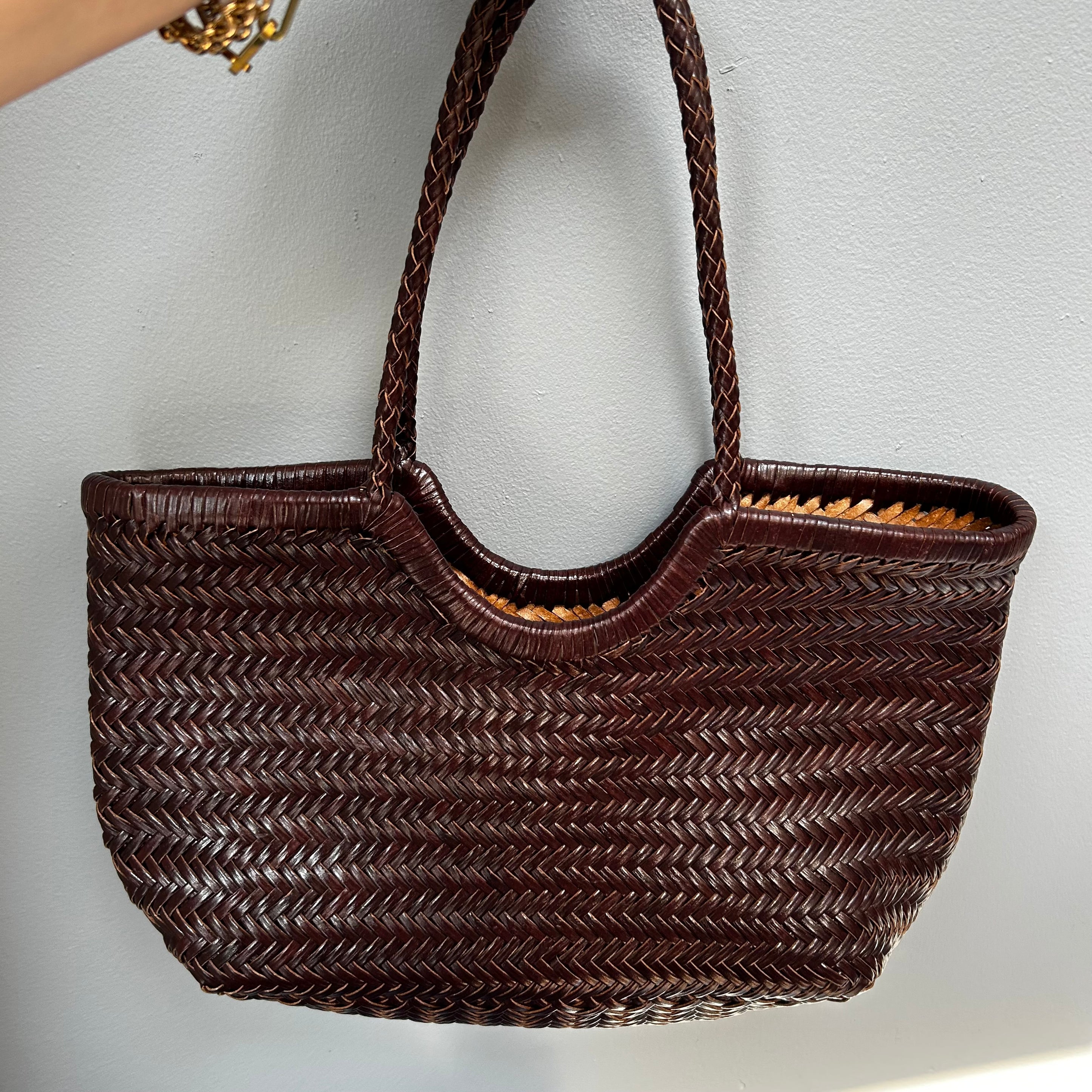 Woven Leather Basket Bag | Scott-Samuel | Handcrafted Premium Leather Tote