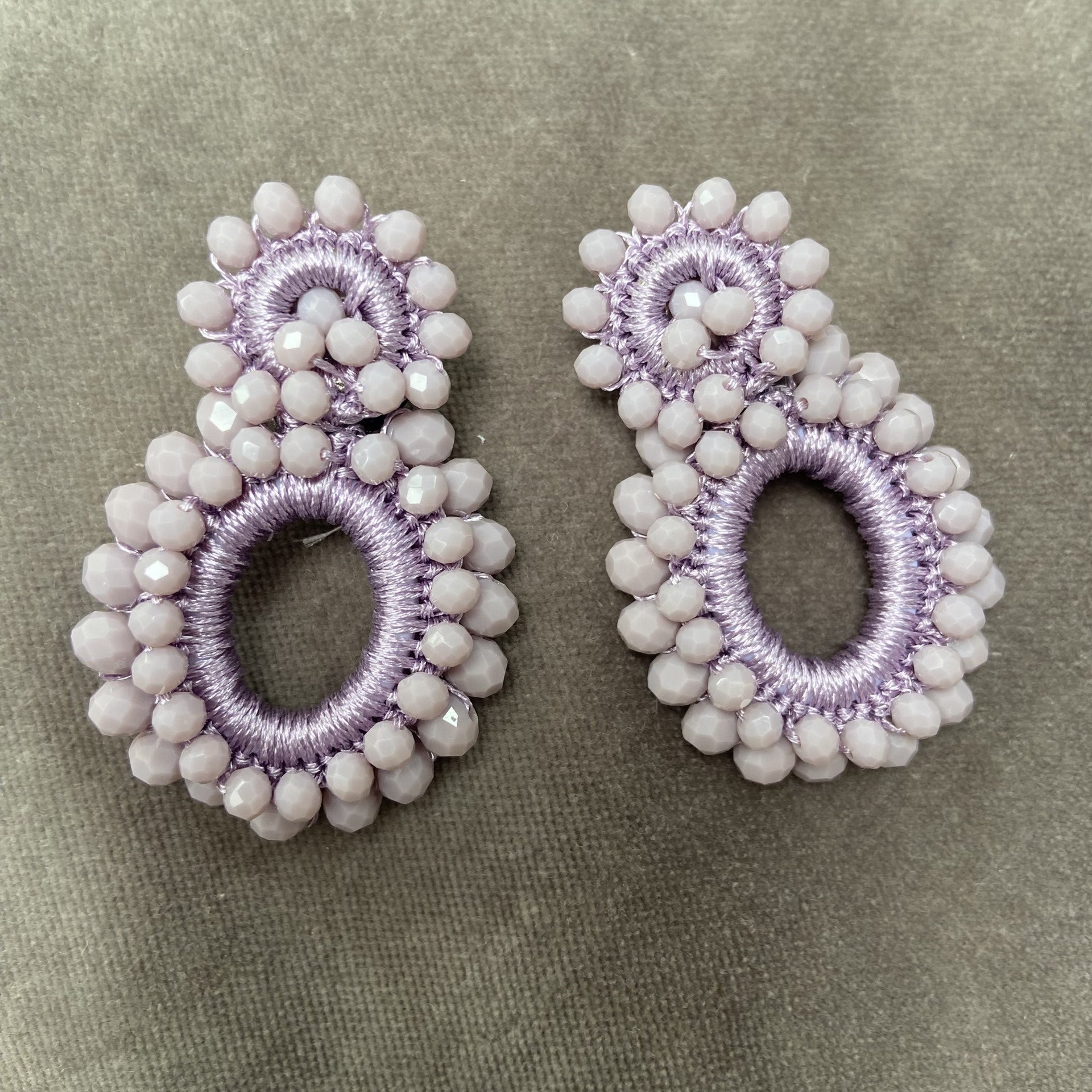 Statement beaded earrings store